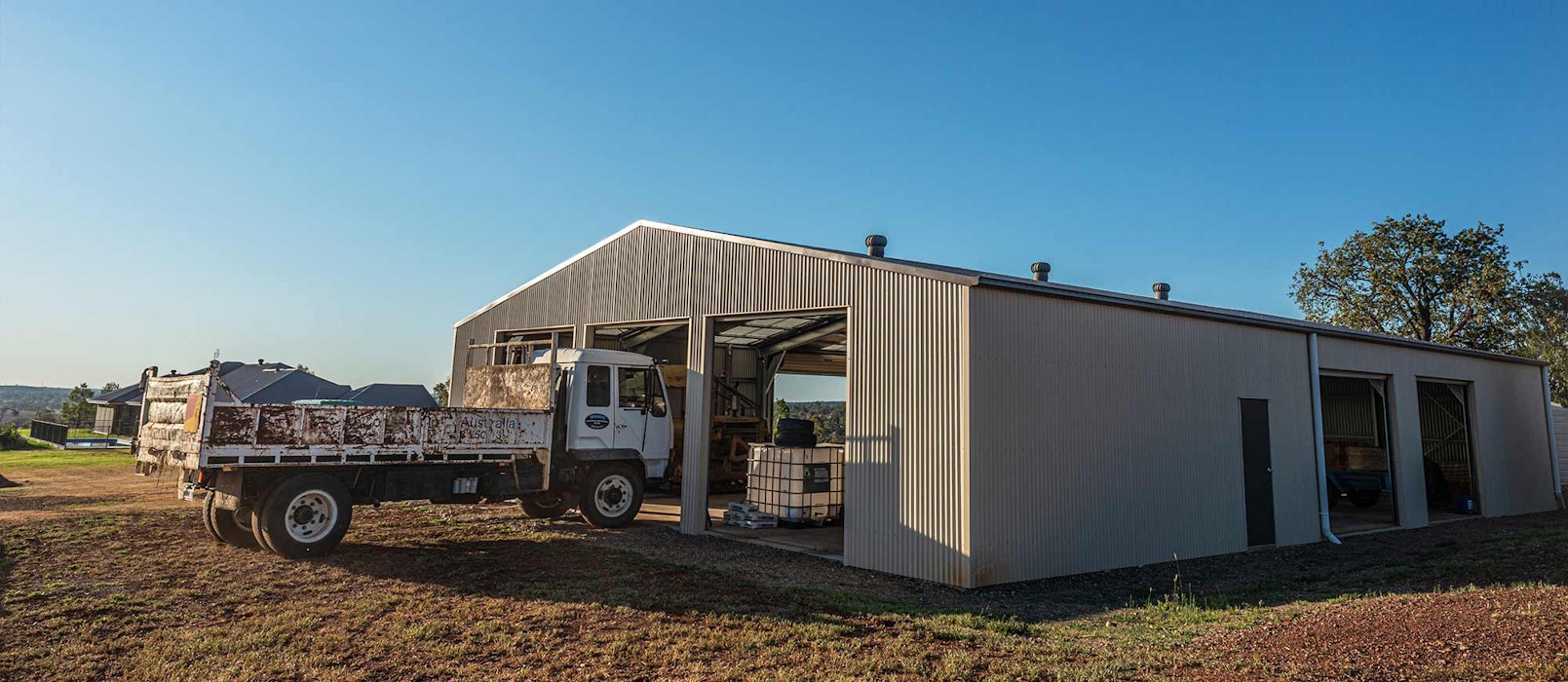 Machinery Storage Spectacular in Paperbark