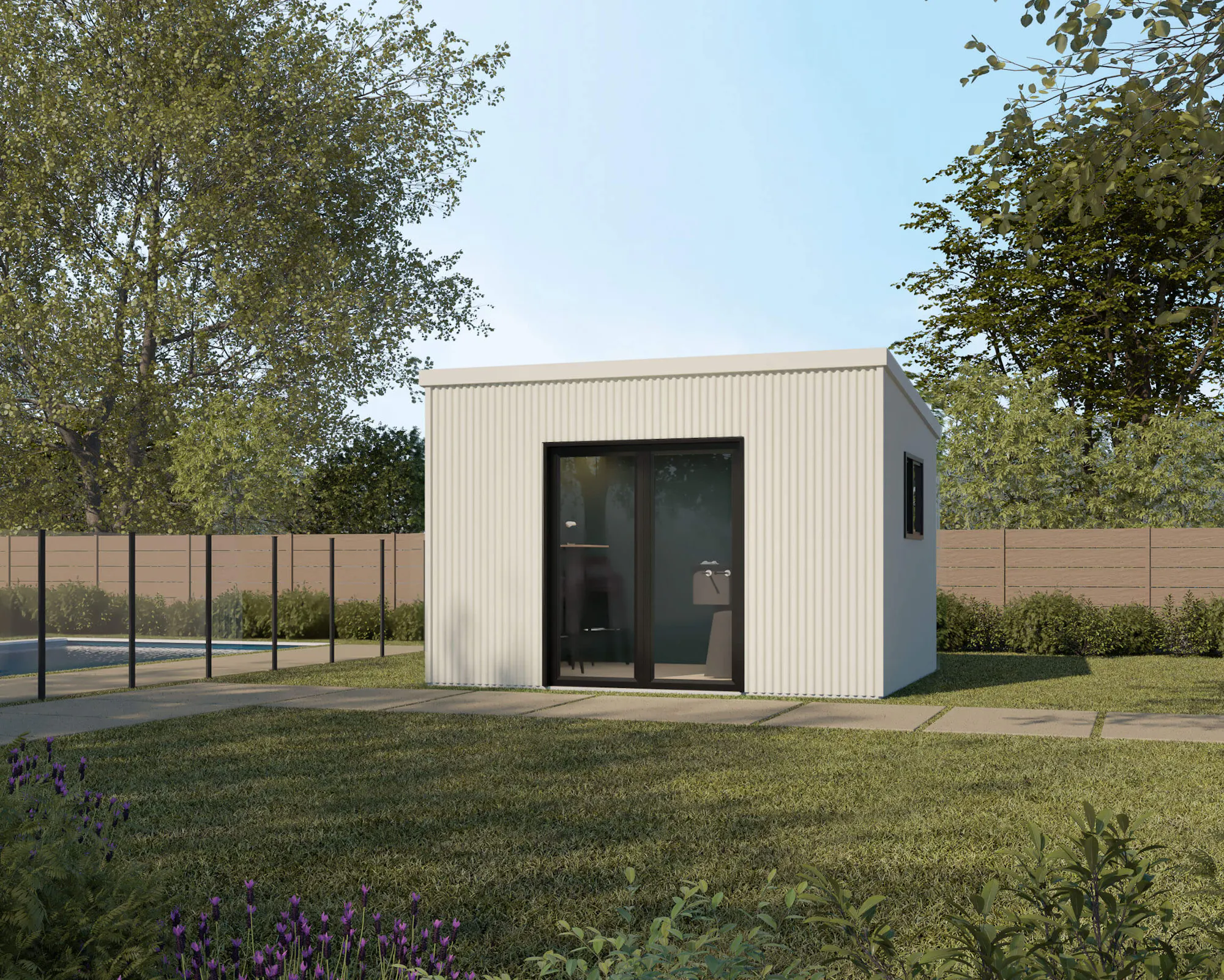 Skillion Studio Shed | Backyard Steel Kit
